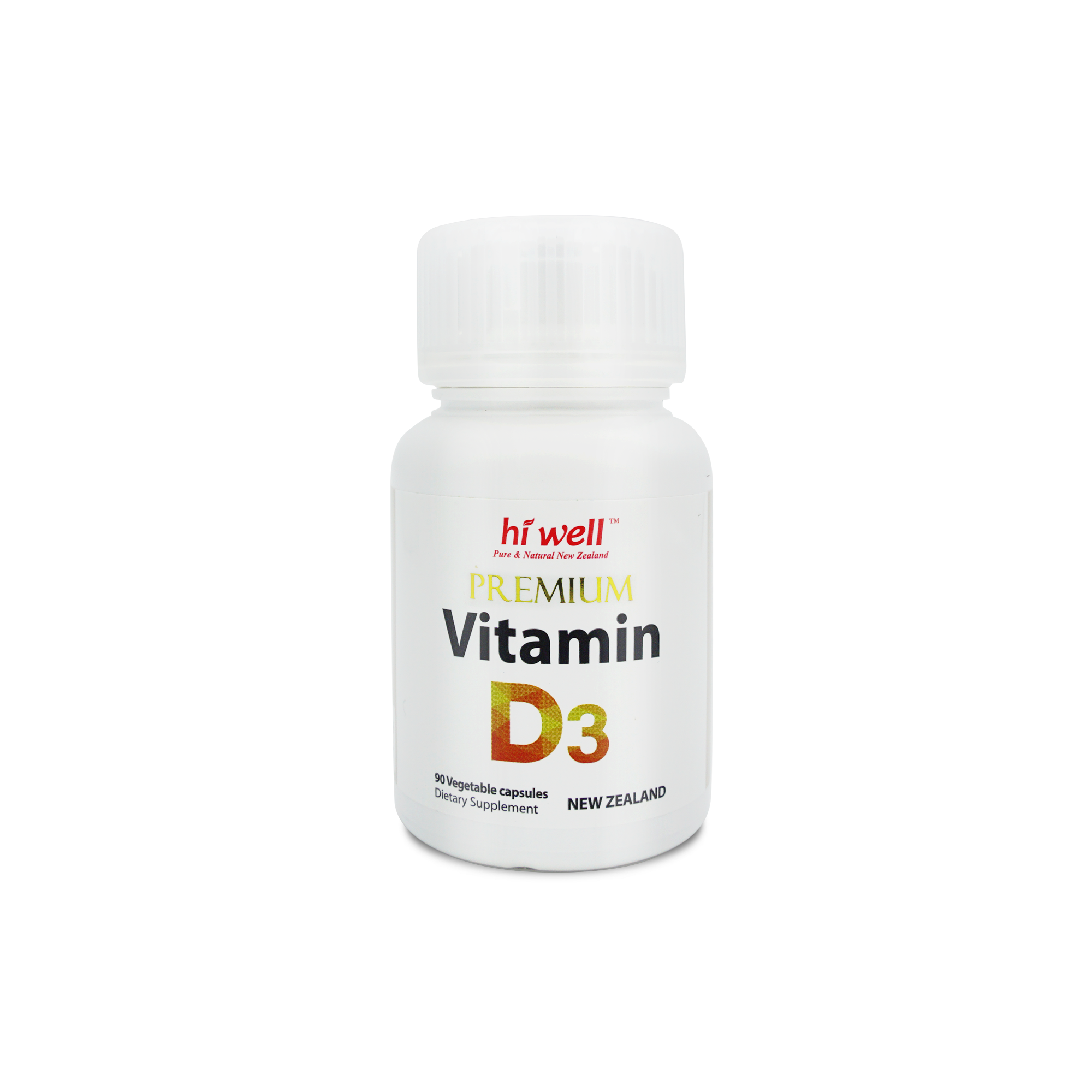 Hi Well Premium Vitamin D3 90 Vege Capsules – Health NZ