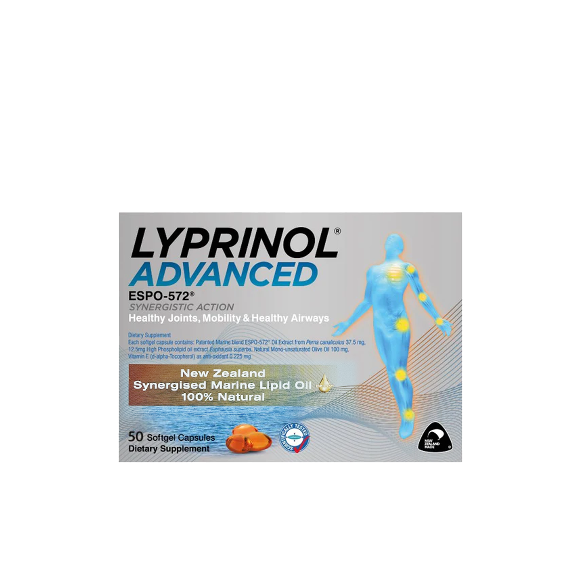 Lyprinol Advanced ESPO-572 50 SoftGel Capsules – Health NZ